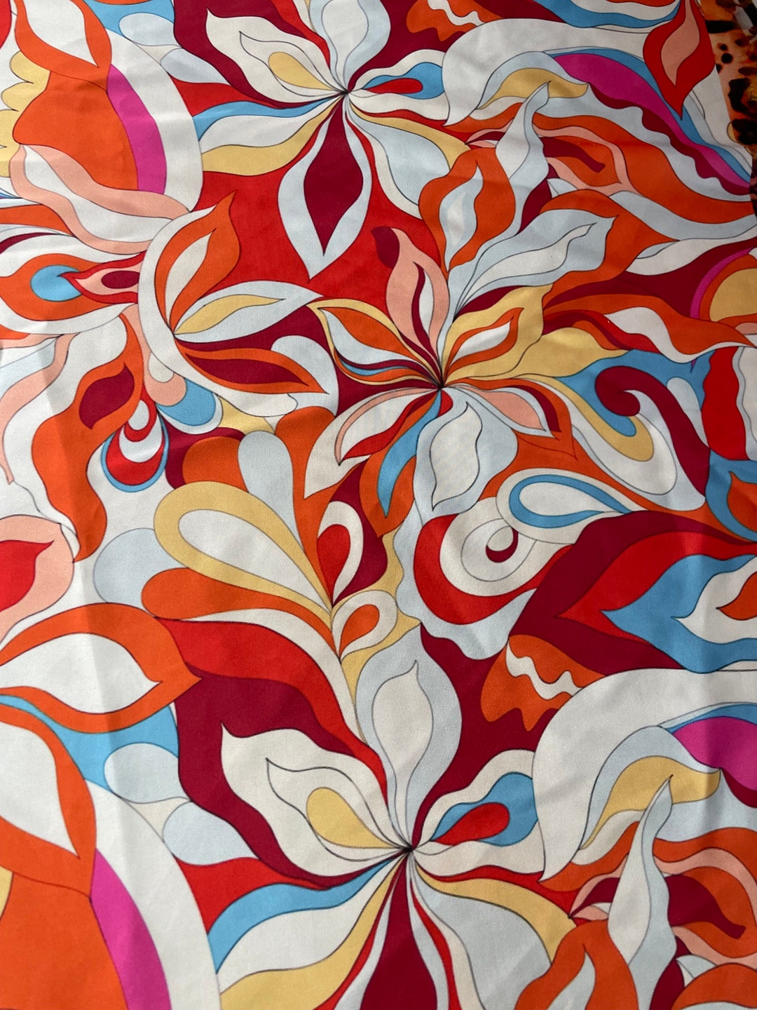 Our Multicolored Special Pattern Silk Satin Fabric High - Etsy