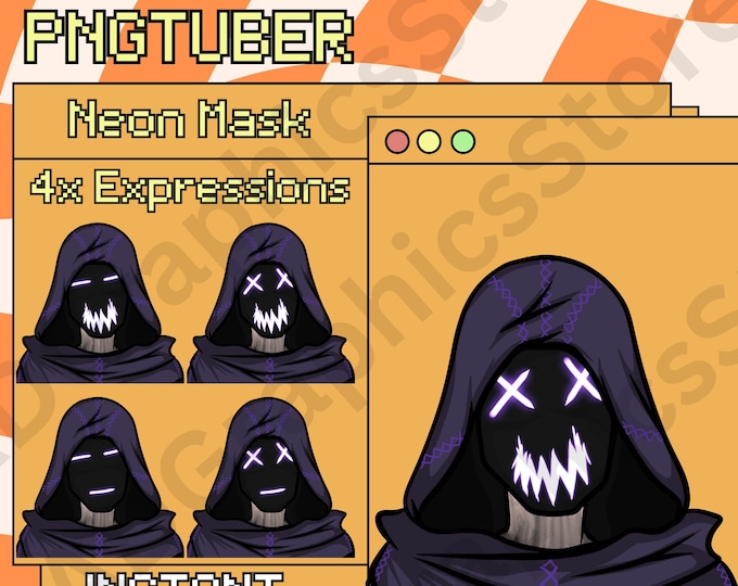 Pngtuber Streamer Kinetic | Vtuber Avatar for Gaming Streaming ...