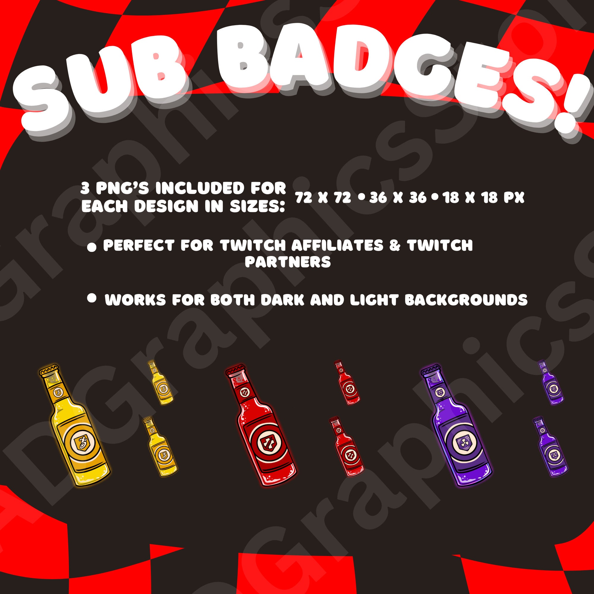 Perks, Custom, Twitch, Sub Badges, Twitch Bit Badge, Twitch Medal Badge ...