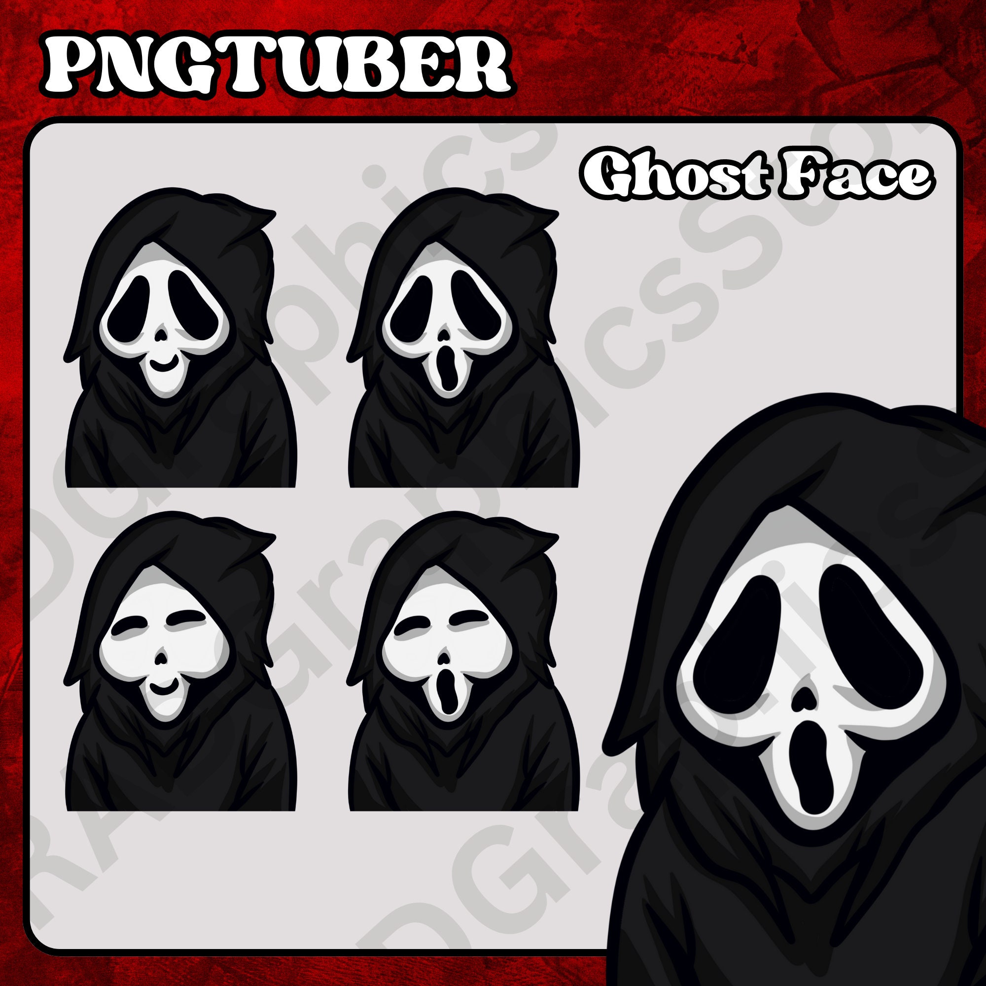 Ghost Face DBD 4 Styles Pngtuber PNG Tuber Instant - Etsy Australia