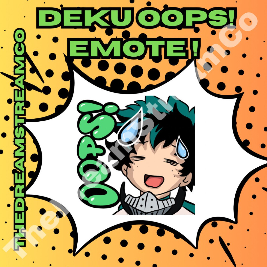Buy Twitch Emote / Deku MHA My Hero Academia Emote Oops Online in India ...