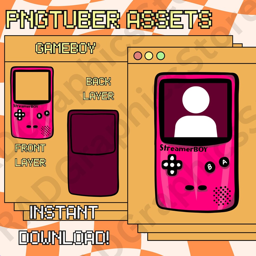 Handheld Game, Pngtuber Asset , PNG Tuber, Instant Download, Pngtuber ...