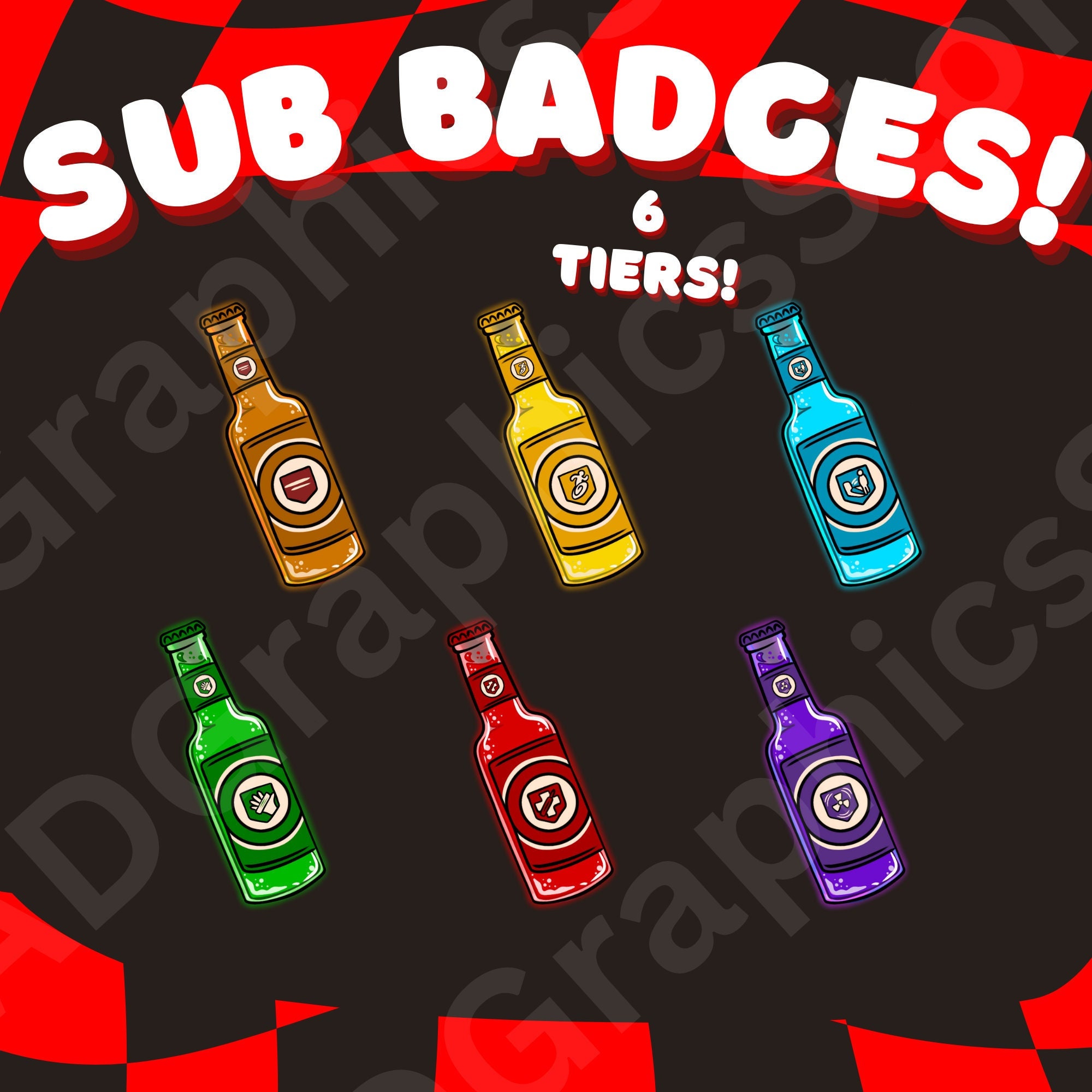 Perks, Custom, Twitch, Sub Badges, Twitch Bit Badge, Twitch Medal Badge ...