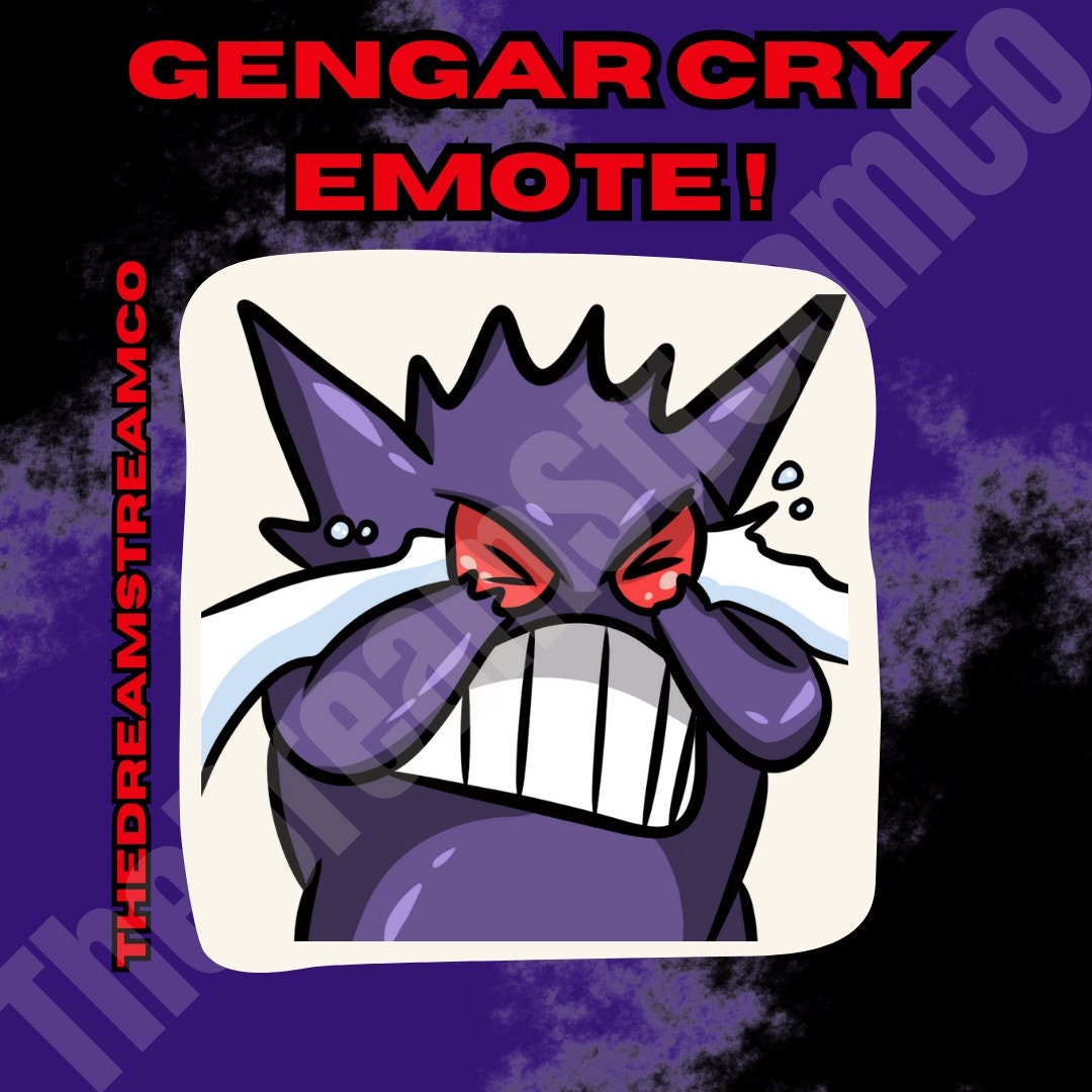 Twitch Emote / Gengar Poke Cry Emote Funny Fun / for - Etsy