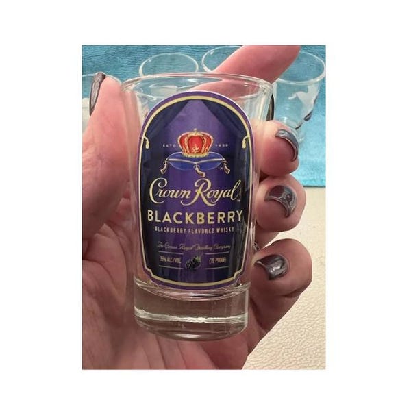 Crown Royal Glass Cup - Etsy