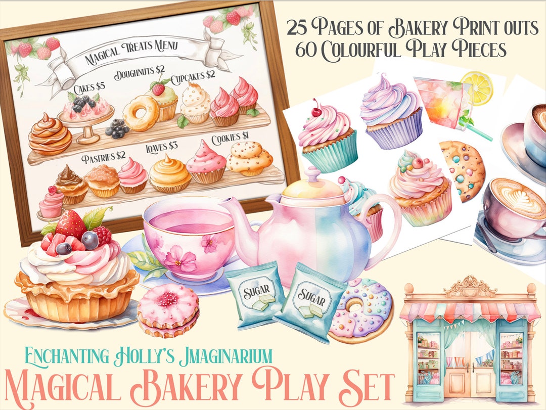 Magical Bakery Printable Play Set - Etsy