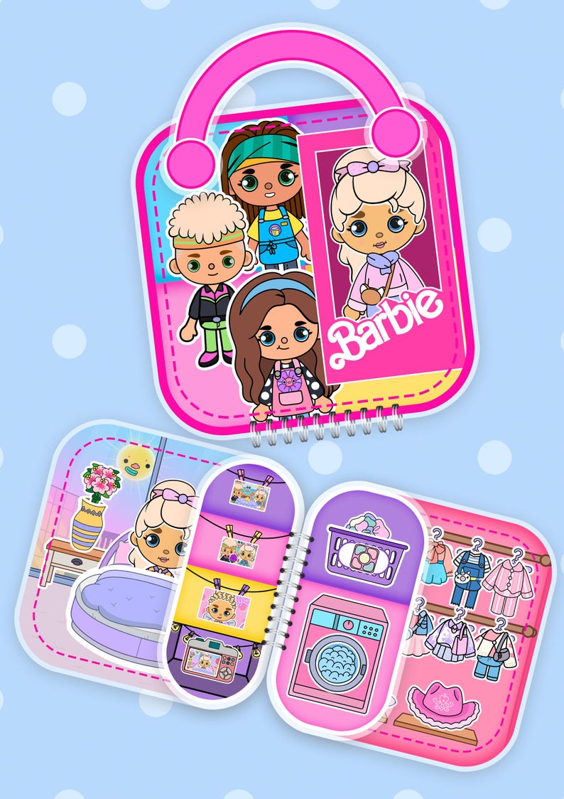 Barbie Paper Doll, Printable Paper Doll, Printable Activities for Kids ...