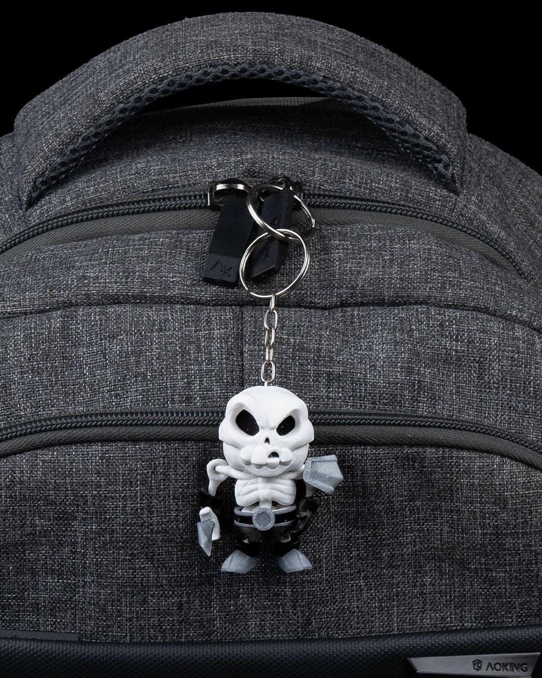 Skeleton Knight Keychain Gothic DND Gift Dungeon Master Gift Fantasy ...