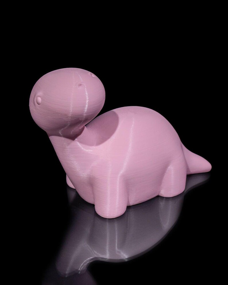 3D Printed Baby Brontosaurus Figure Cute Dinosaur Figurine Collectible ...