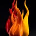 Flame Sculpture 3D Printed Fire Decor Modern Flame Art Desk Accent ...