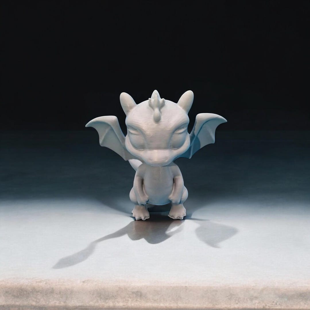 Paint Your Own Dragon 3D Printed Model Customizable Statue Kids ...
