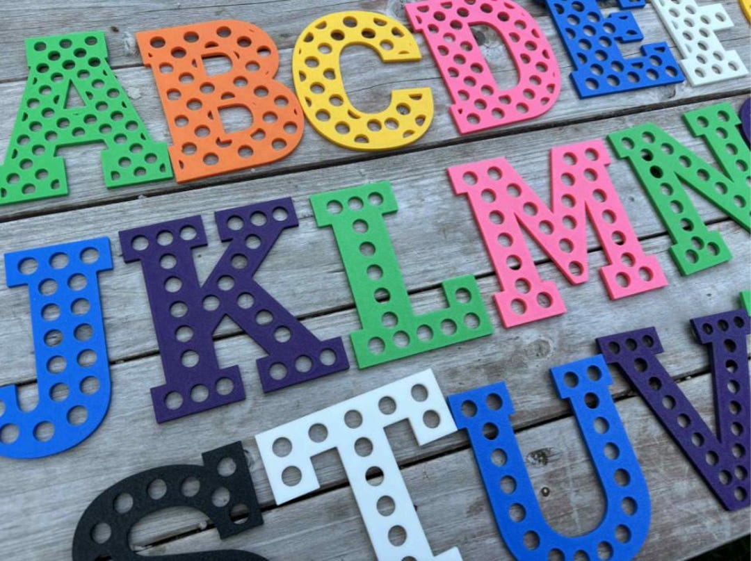 3d Printed Letter Honeycomb Design Custom Name Display Art Classroom ...