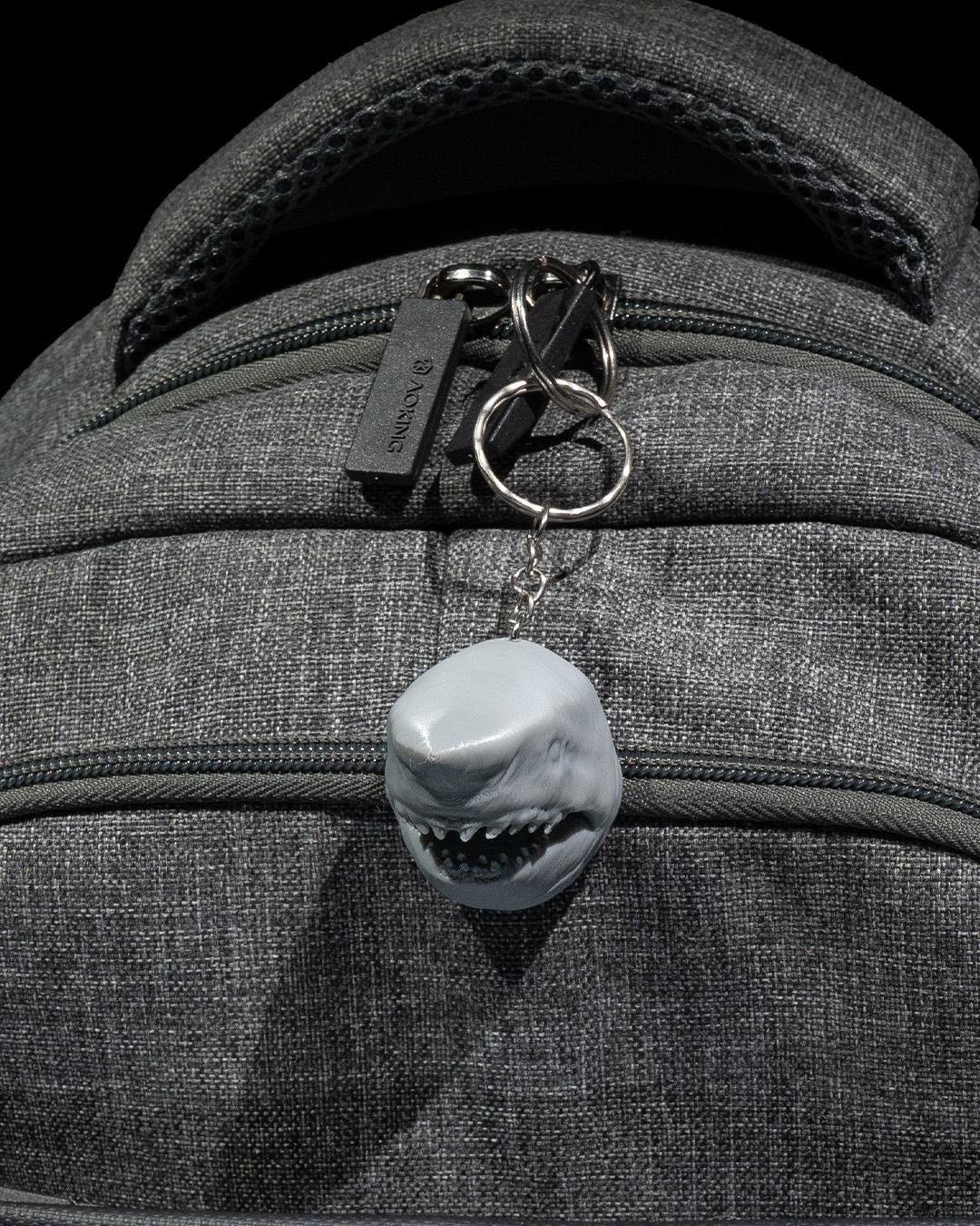 Great White Shark Keyring Bag Charm Cool Shark Keyring Marine Lover ...