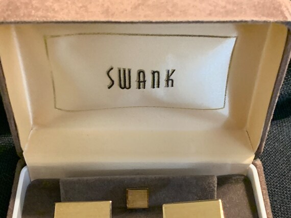 Classic Swank brushed gold tone square wraparound cuf… - Gem