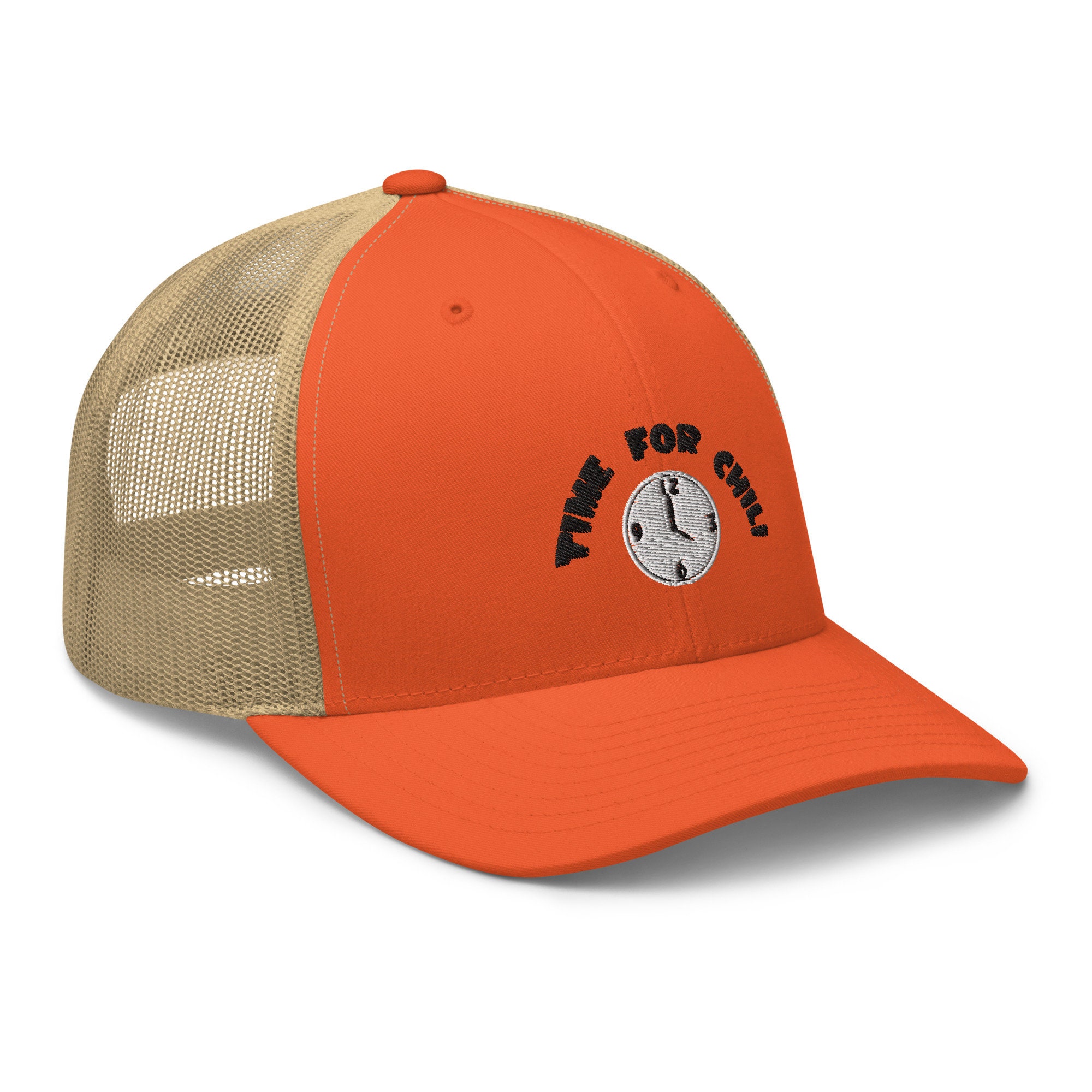 Simpsons Time for Chili Embroidered Trucker Cap (orange/khaki) - Etsy