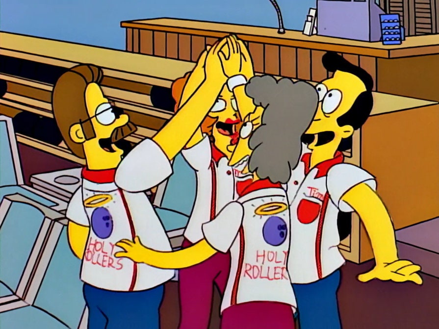 Simpsons Holy Rollers Bowling Team Hawaiian Shirt (AOP) - Etsy