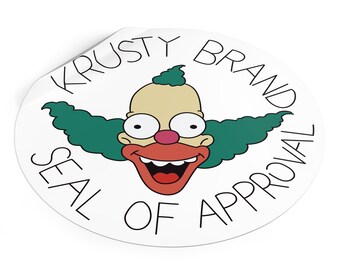 Krusty the Clown Hey F***ers Sticker Decal Simpsons Funny Clown - Etsy