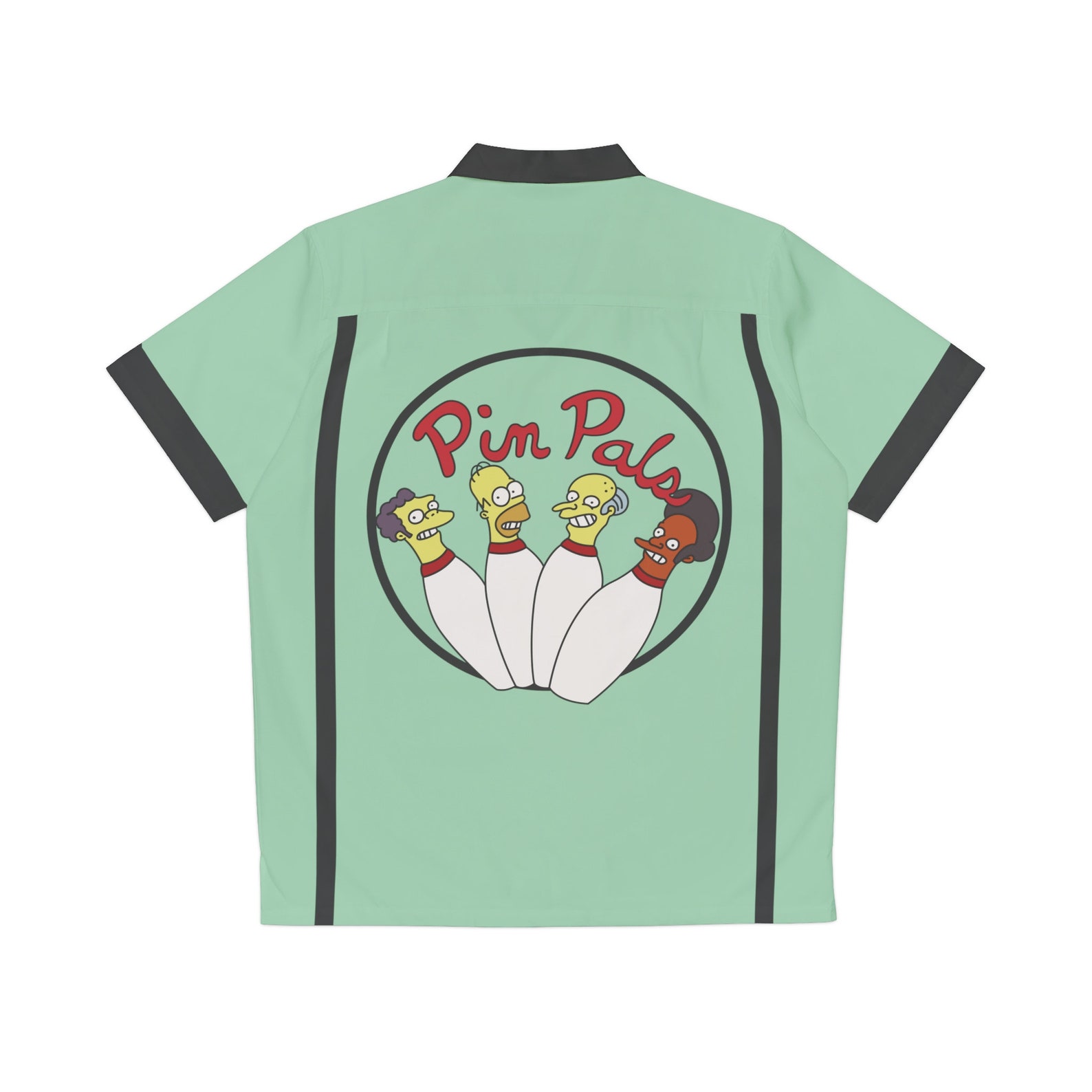Simpsons Pin Pals Bowling Team Hawaiian Shirt - Etsy