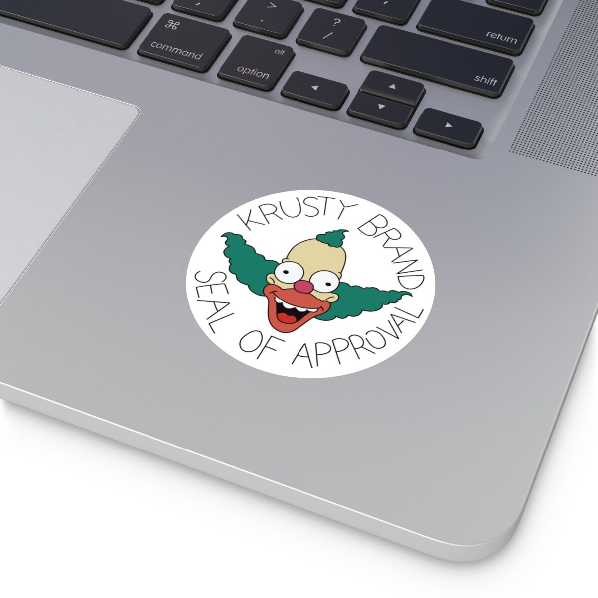 Simpsons Krusty Brand Seal of Approval Round Vinyl Stickers - Etsy
