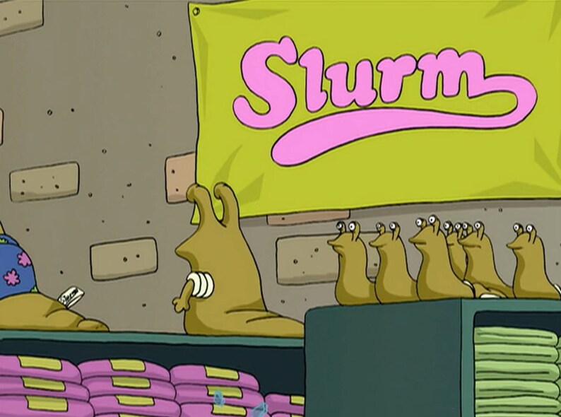 Futurama Slurm Flag - Etsy