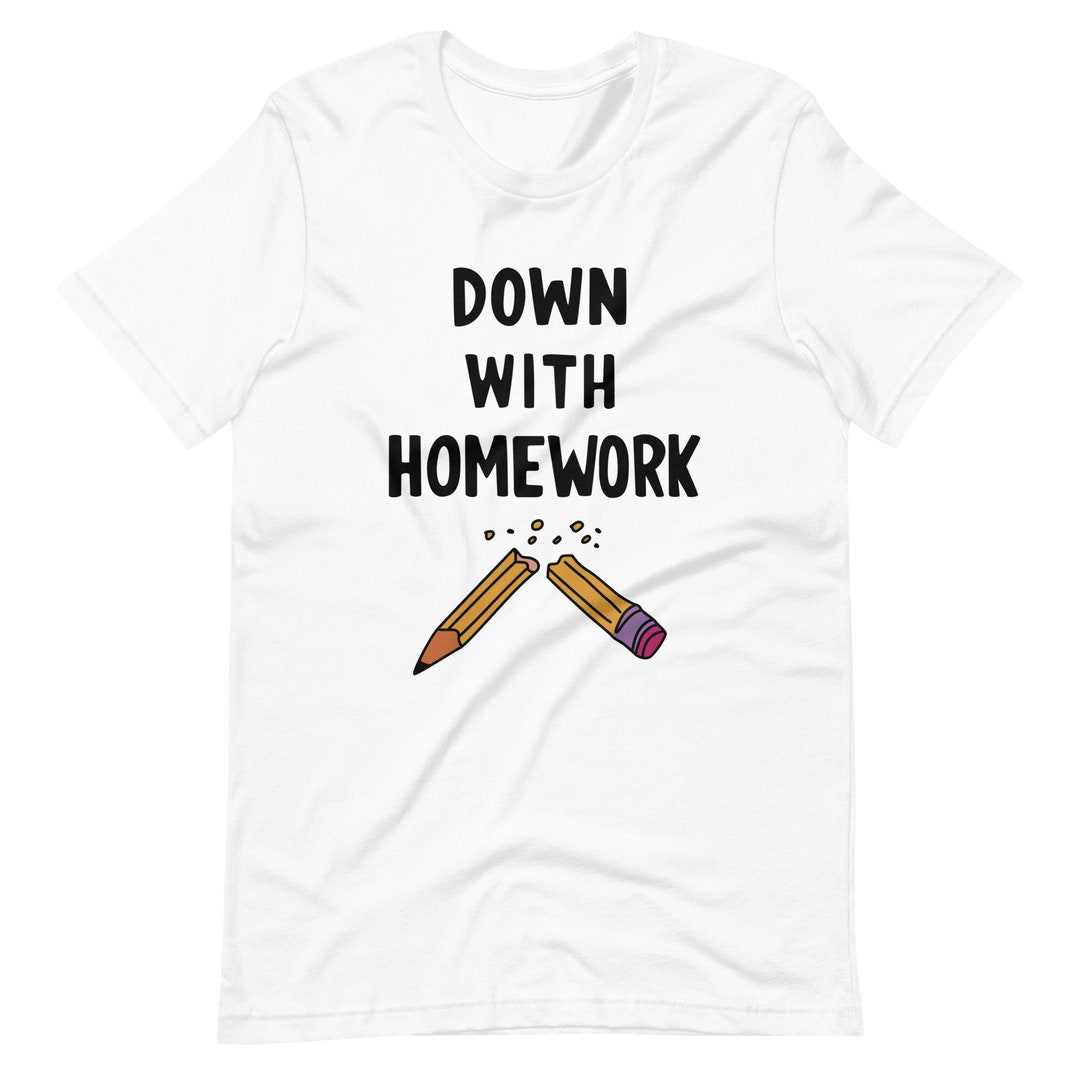 Simpsons Down With Homework Unisex T-shirt - Etsy