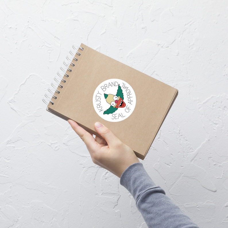 Simpsons Krusty Brand Seal of Approval Bubble-free Stickers - Etsy