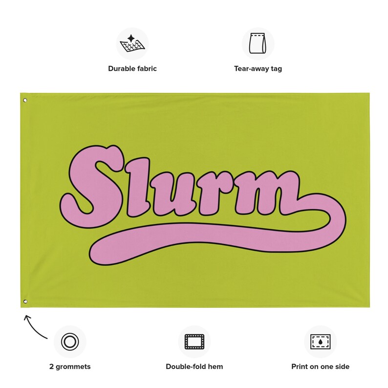 Futurama Slurm Flag - Etsy
