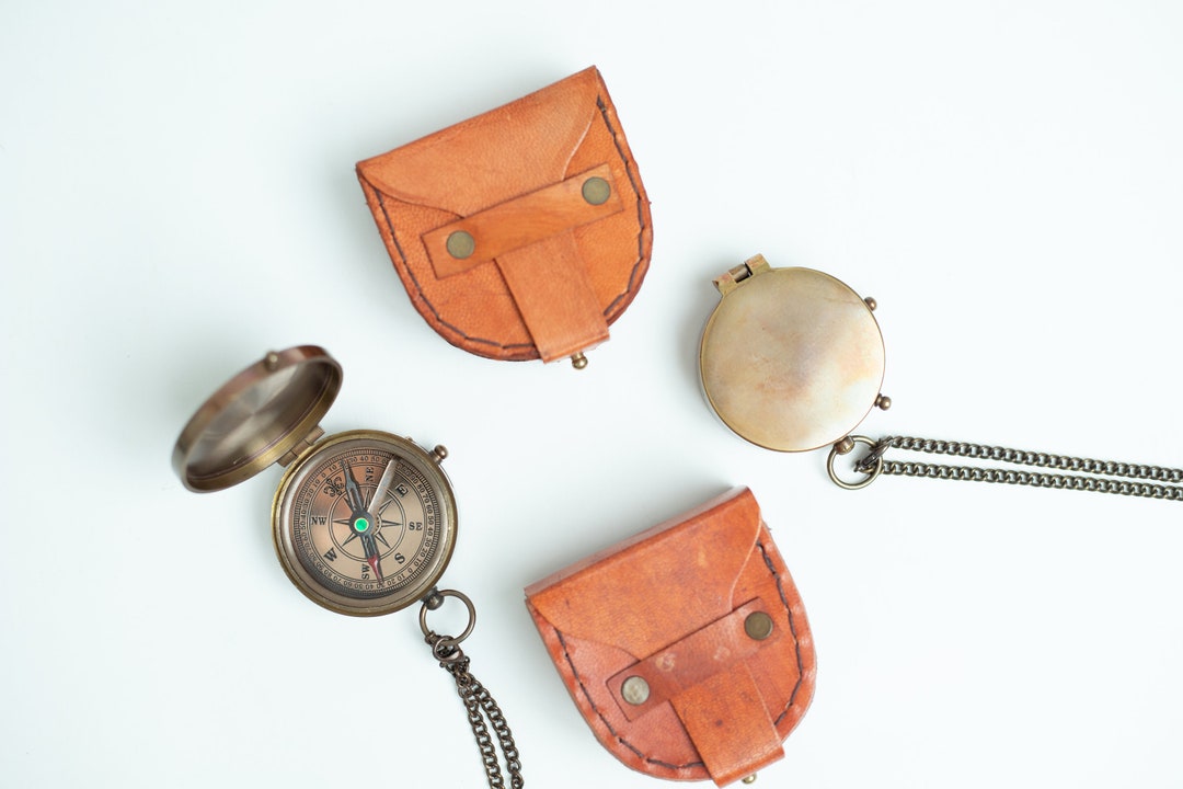 Unique Compass Gift for Him ,gift for Dad, Personalized Pocket Compass ...