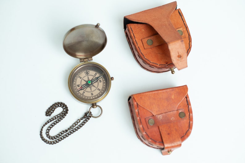 Unique Compass Gift for Him ,gift for Dad, Personalized Pocket Compass ...