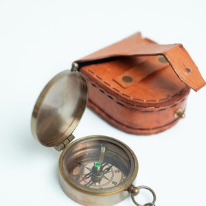 Unique Compass Gift for Him ,gift for Dad, Personalized Pocket Compass ...