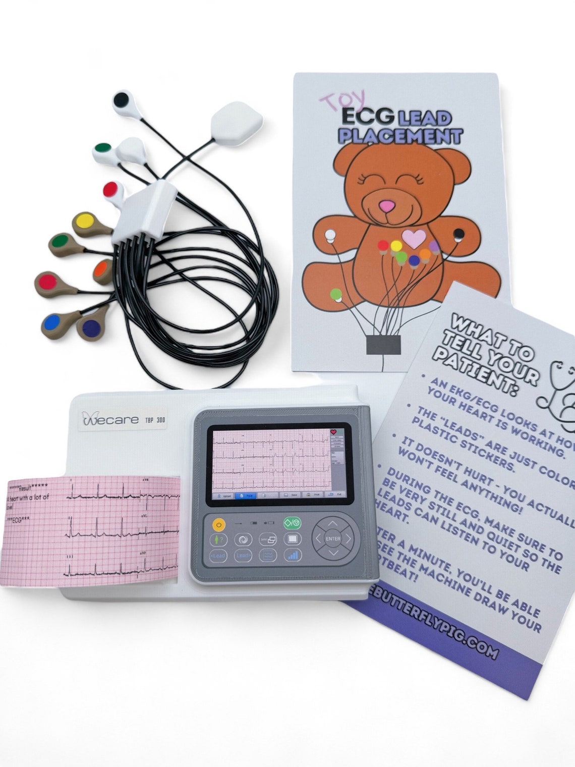 Toy EKG Machine for Dolls & Stuffed Animals, Pretend Play Cardiac Toy ...