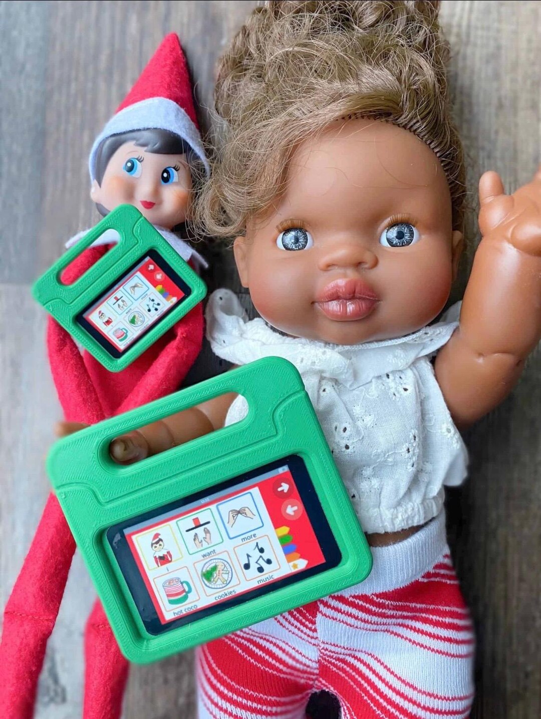 Toy AAC Device for Doll or Elf Holiday Version, AAC Ornament, Autism ...