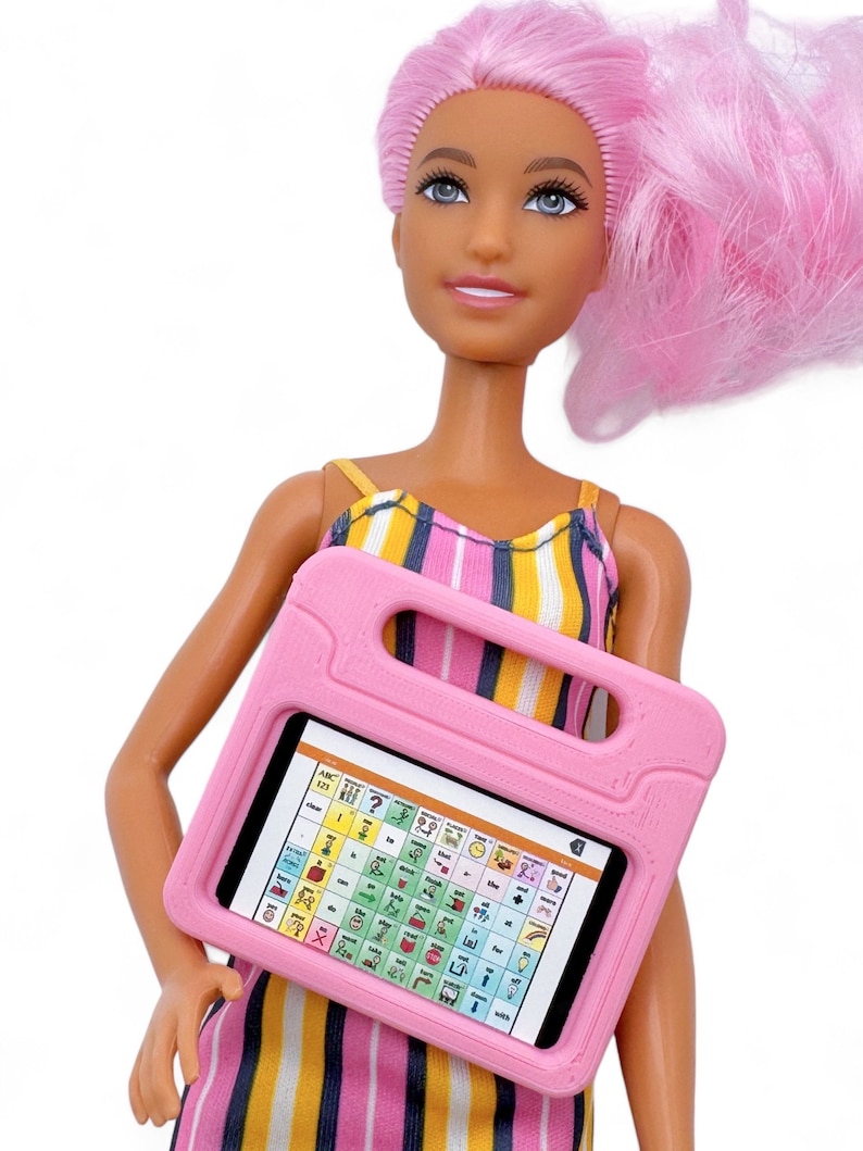 Tiny Toy AAC Tablet for Fashion Doll, AAC Toy for Action Figure, AAC ...