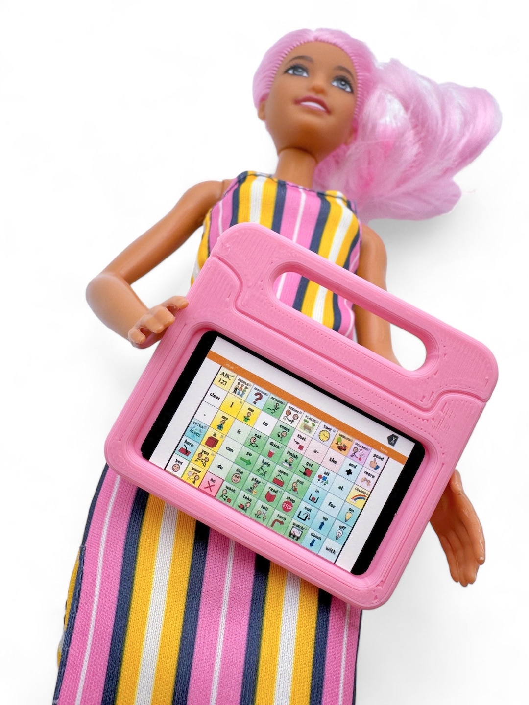 Tiny Toy AAC Tablet for Fashion Doll, AAC Toy for Action Figure, AAC ...