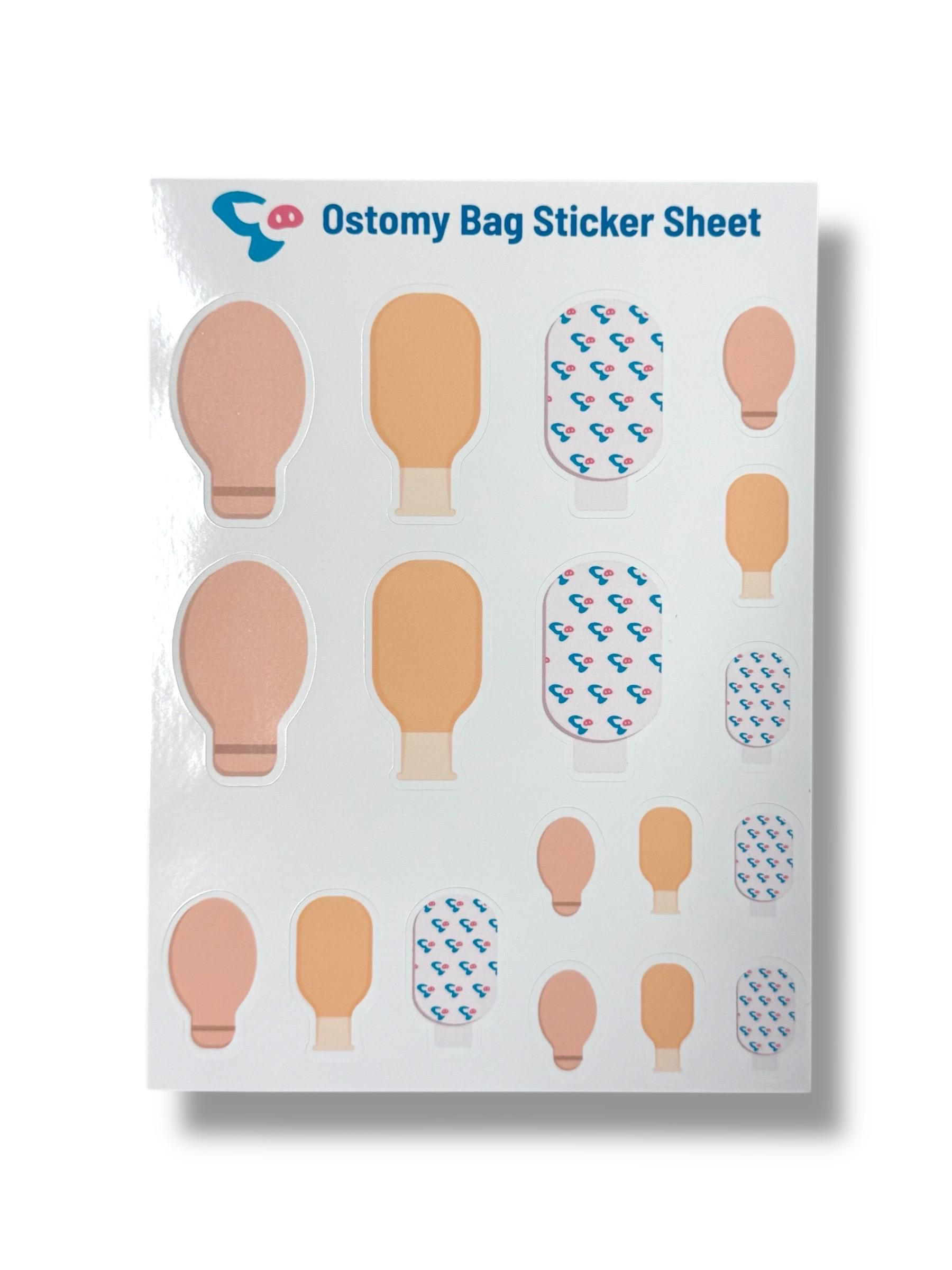Ostomy Bag Sticker Sheet - Etsy