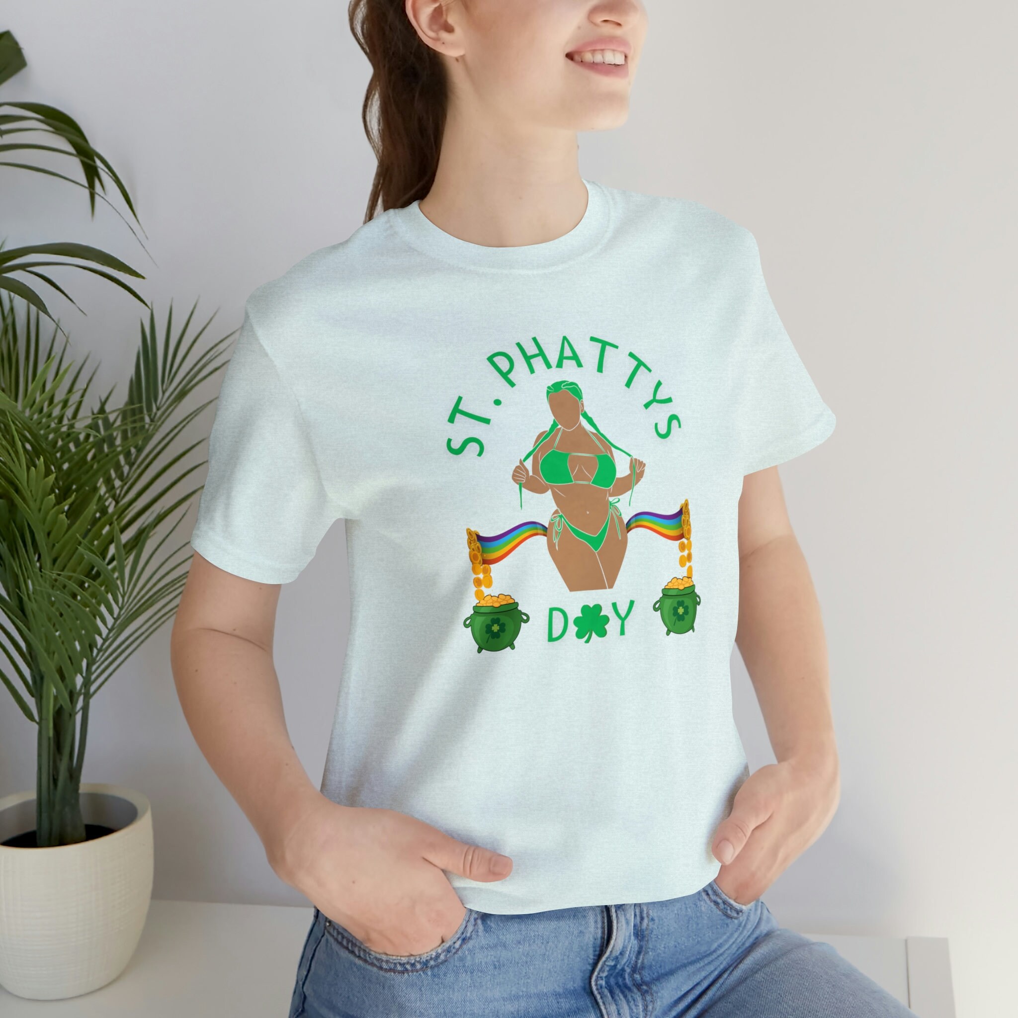 Butt Stuff,big Booty,st. Phattys,big Butt Shirt,st Pattys Day,peach ...