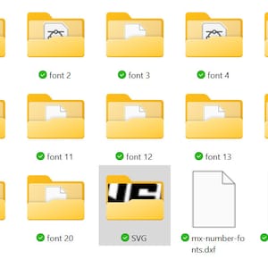 20 Racing Number Fonts SVG EPS DXF Png Bundle Dirtbike Atv Utv ...