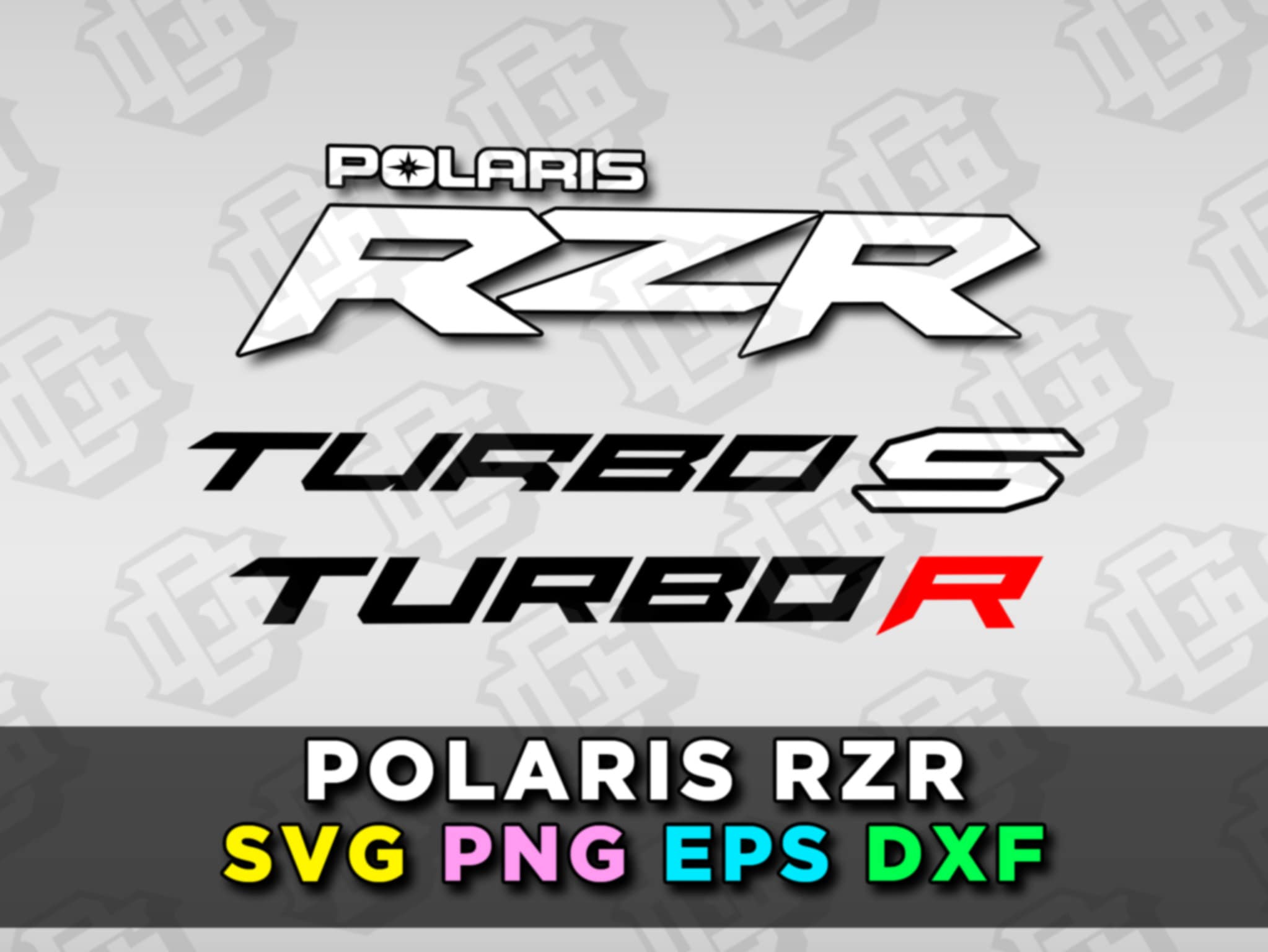 Polaris RZR Turbo S R SVG DXF Png Eps Download Vector Files for Cricut ...