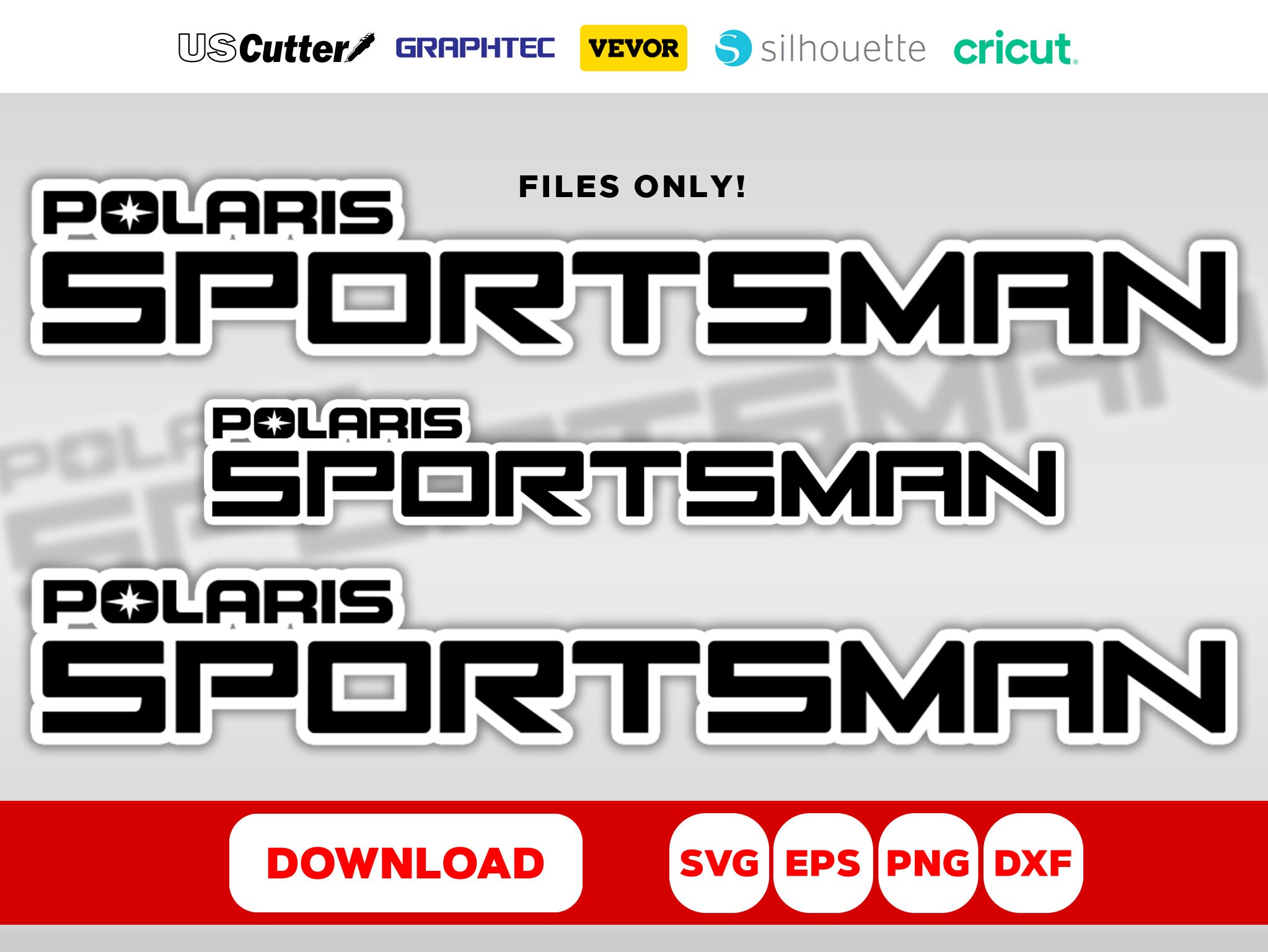 Polaris Sportsman SVG DXF Png Eps Files for Cricut Atv 4-wheeler Design ...