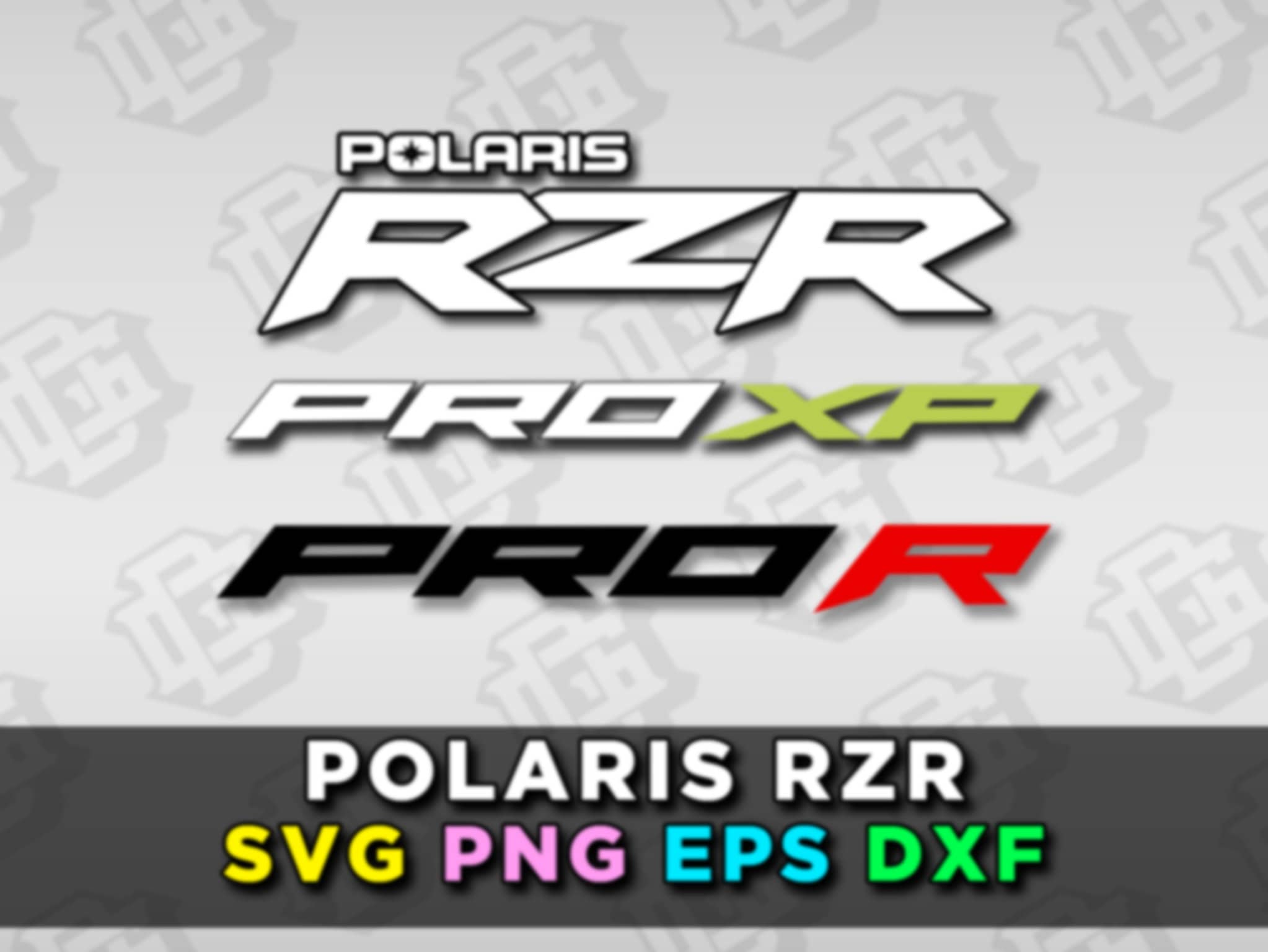 Polaris RZR Pro R Xp SVG DXF Png Eps Download Vector Files for Cricut Sublimation Utv Sxs Side ...