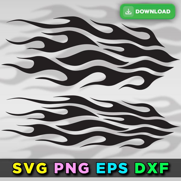 Ghost Flame Decals - Etsy