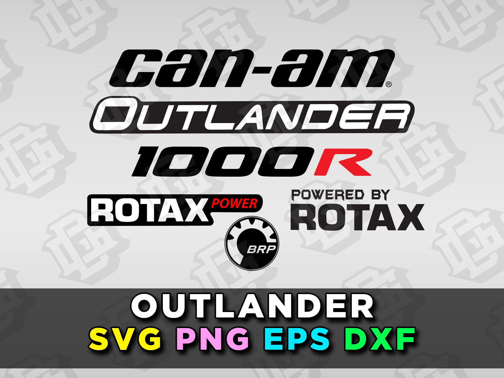Can-am Outlander 1000R Rotax SVG DXF Png Eps for Cricut Silhouette ...