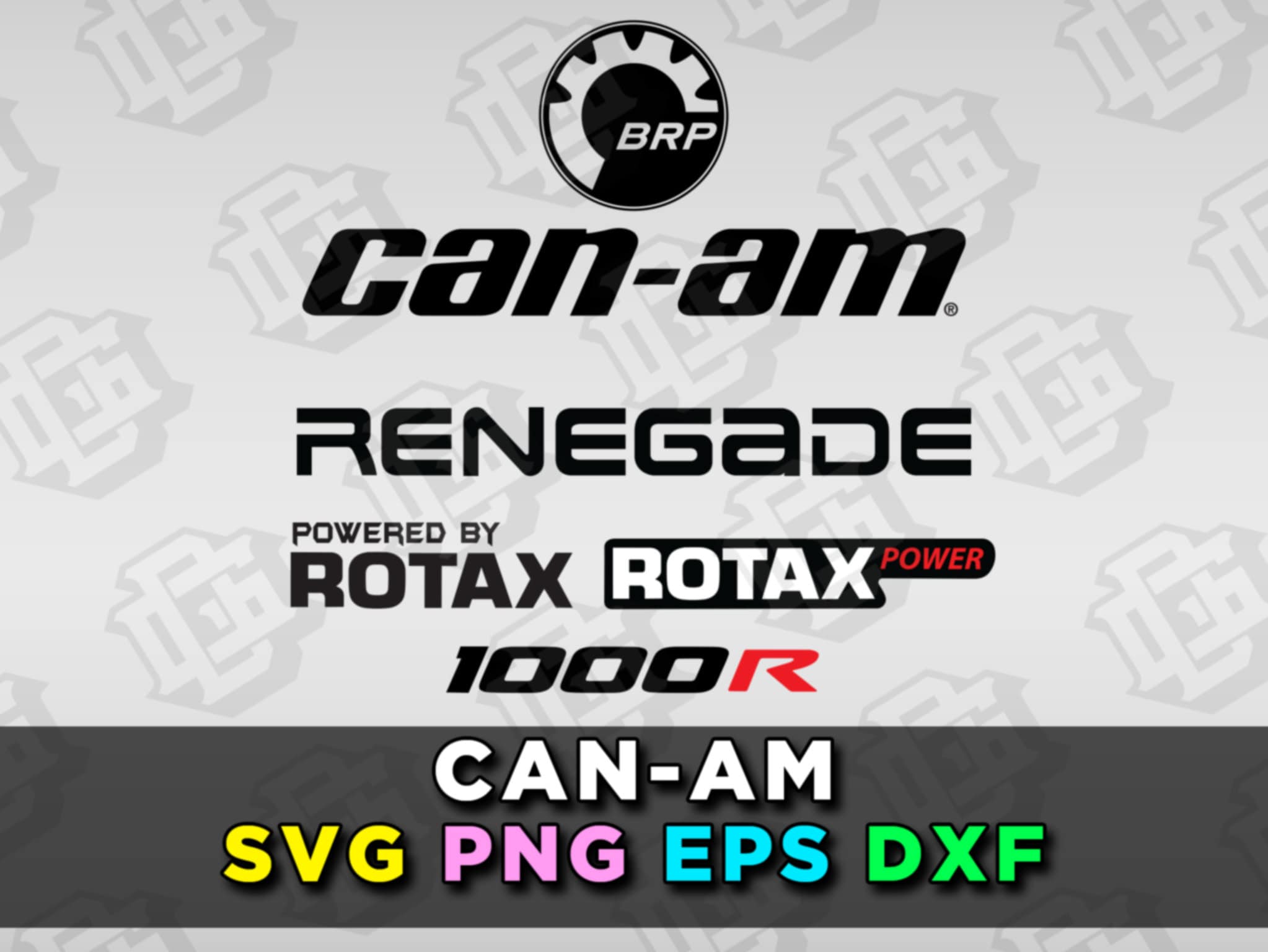 Can-am Renegade 1000R Rotax SVG DXF Png Eps for Cricut Silhouette Vinyl ...