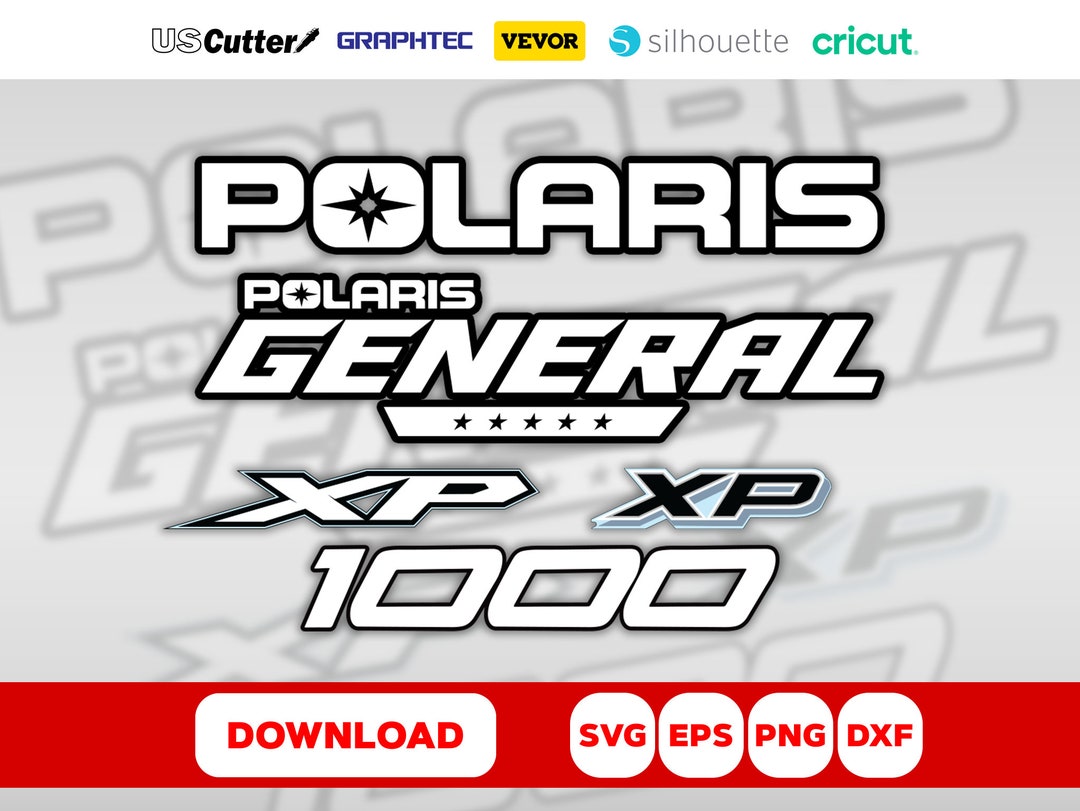 Polaris General XP 1000 SVG DXF Png Eps Archivos para Cricut o cortador ...
