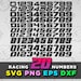 20 Racing Number Fonts SVG EPS DXF Png Bundle Dirtbike Atv Utv ...