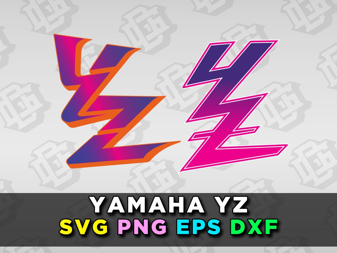 90s Retro Yamaha YZ Svg PNG Dxf Eps for Cricut Motocross Dirt Bike Cut ...