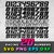 20 Racing Number Fonts SVG EPS DXF Png Bundle Dirtbike Atv Utv ...