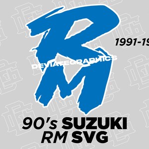 90s Retro Moto MX Logos Bundle SVG PNG Eps Honda Cr, Suzuki Rm, Yamaha ...
