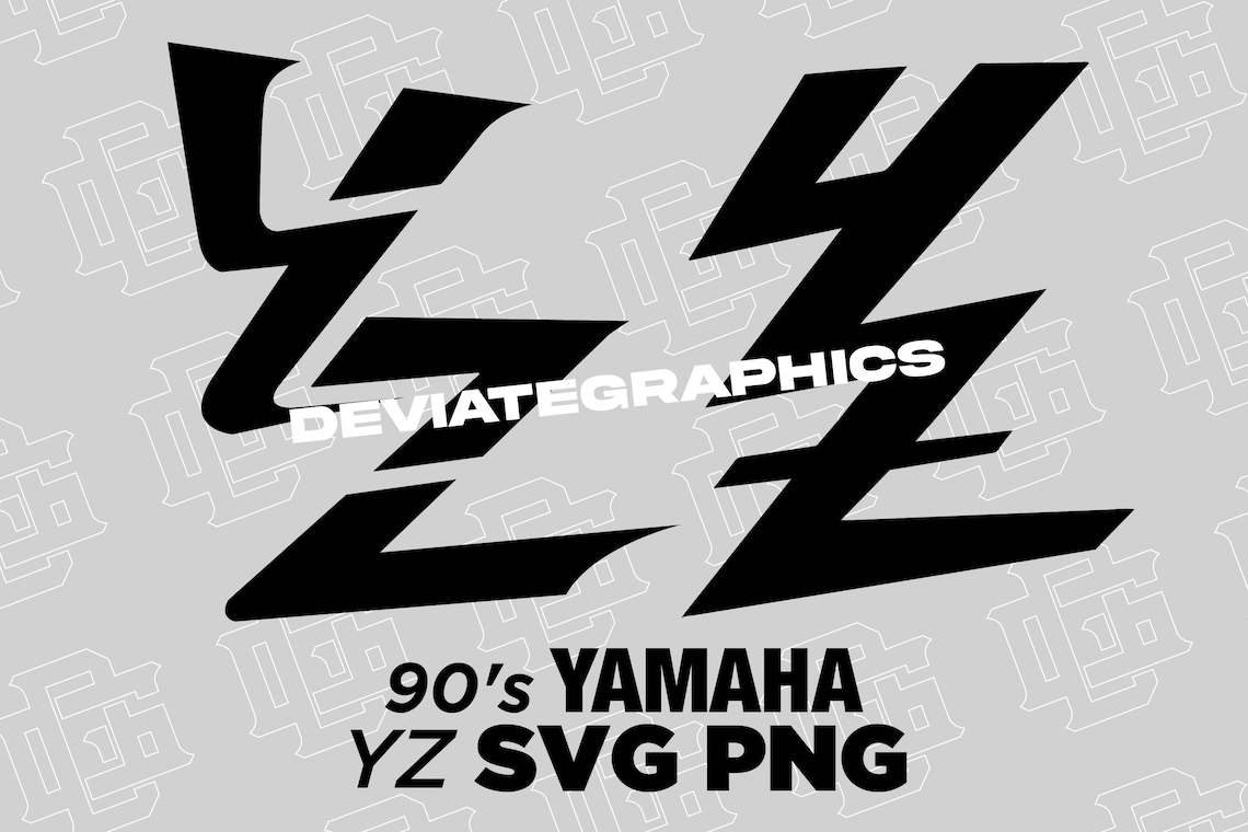 90s Retro Yamaha YZ Svg PNG Dxf Eps for Cricut Motocross Dirt Bike Cut File YZ80 YZ125 YZ250 ...