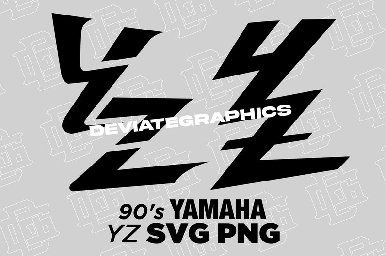 90s Retro Yamaha YZ Svg PNG Dxf Eps for Cricut Motocross Dirt Bike Cut ...